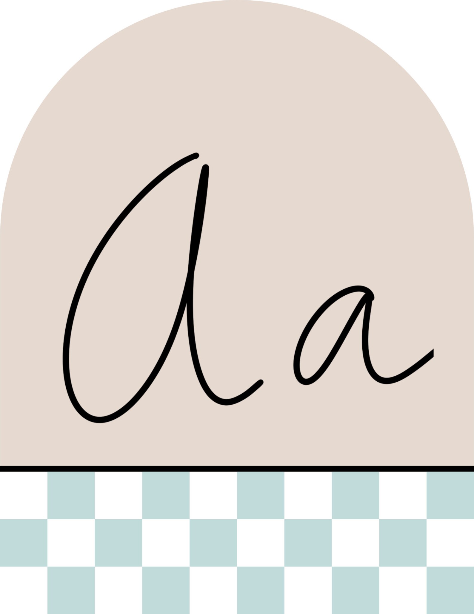 Checkered Alphabet Posters for Classroom - Etsy