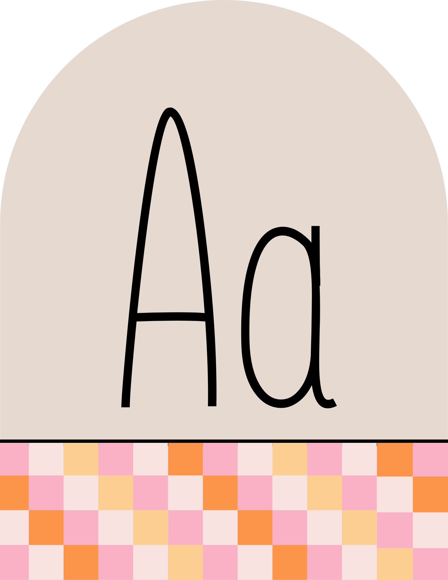 Checkered Alphabet Posters for Classroom - Etsy