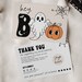 Hey Boo Retro Halloween Business Thank You Template Pumpkin Thank You ...