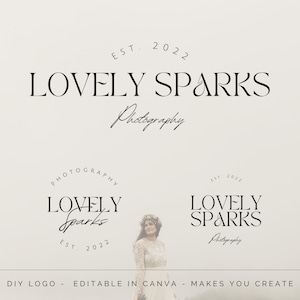 Boho Photography Logo Design - Bohemian Photographer Logo - Rustic Logo ...