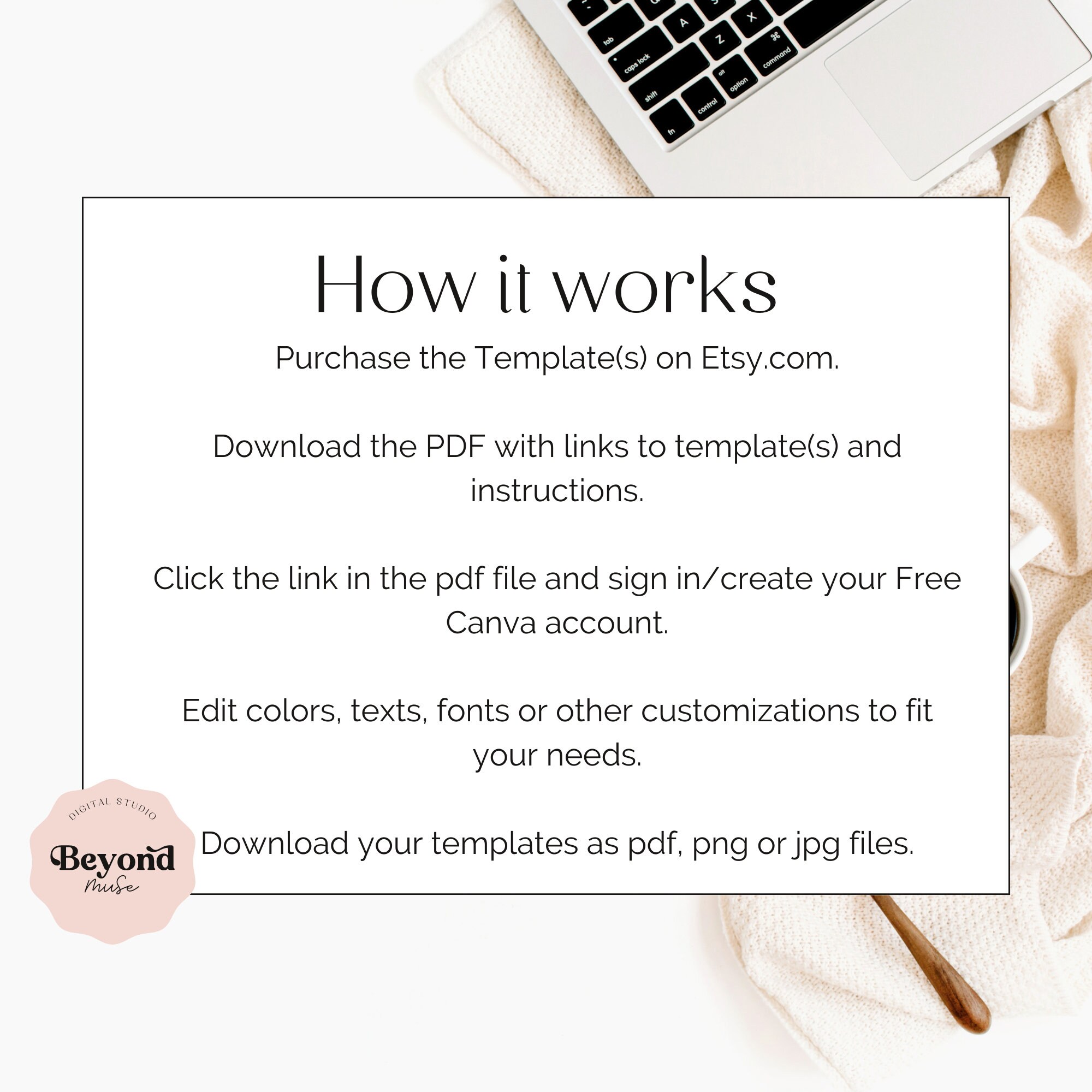 Boho Premade Logo Design Retro Coffee Shop Logo Boutique - Etsy