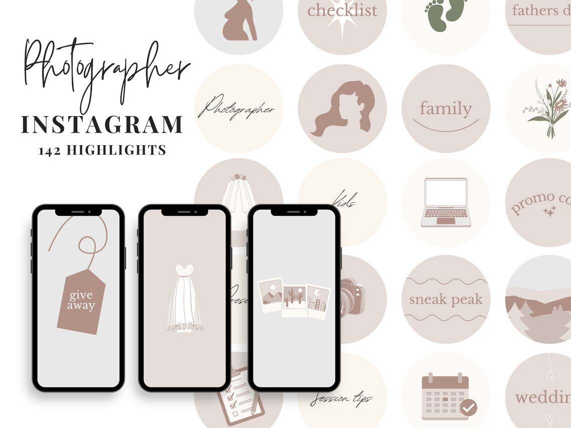 Photographer Instagram Highlight Covers - Photography Instagram Icons ...