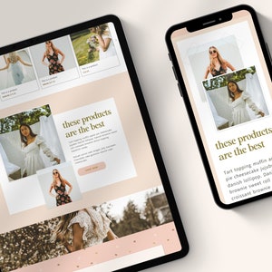 Wix Website Template - Wix Template - Delicate & Natural - Ecommerce ...