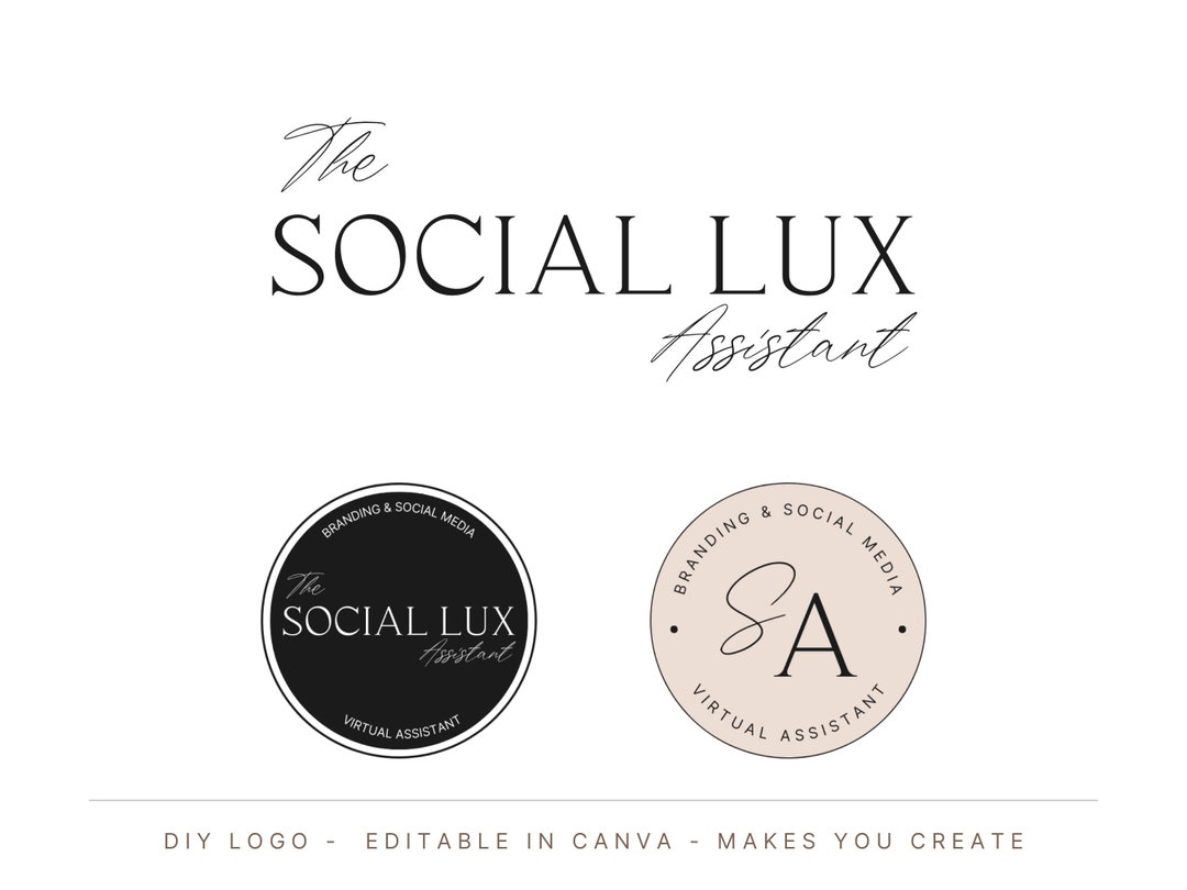 Editable Logo Design - Modern Logo Design - Virtual Assistant Logo ...