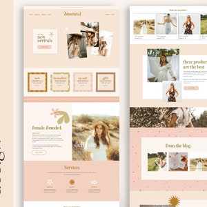 Wix Website Template - Wix Template - Delicate & Natural - Ecommerce ...