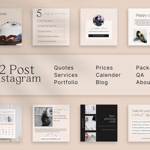 Virtual Assistant Instagram Template | Social Media Template ...