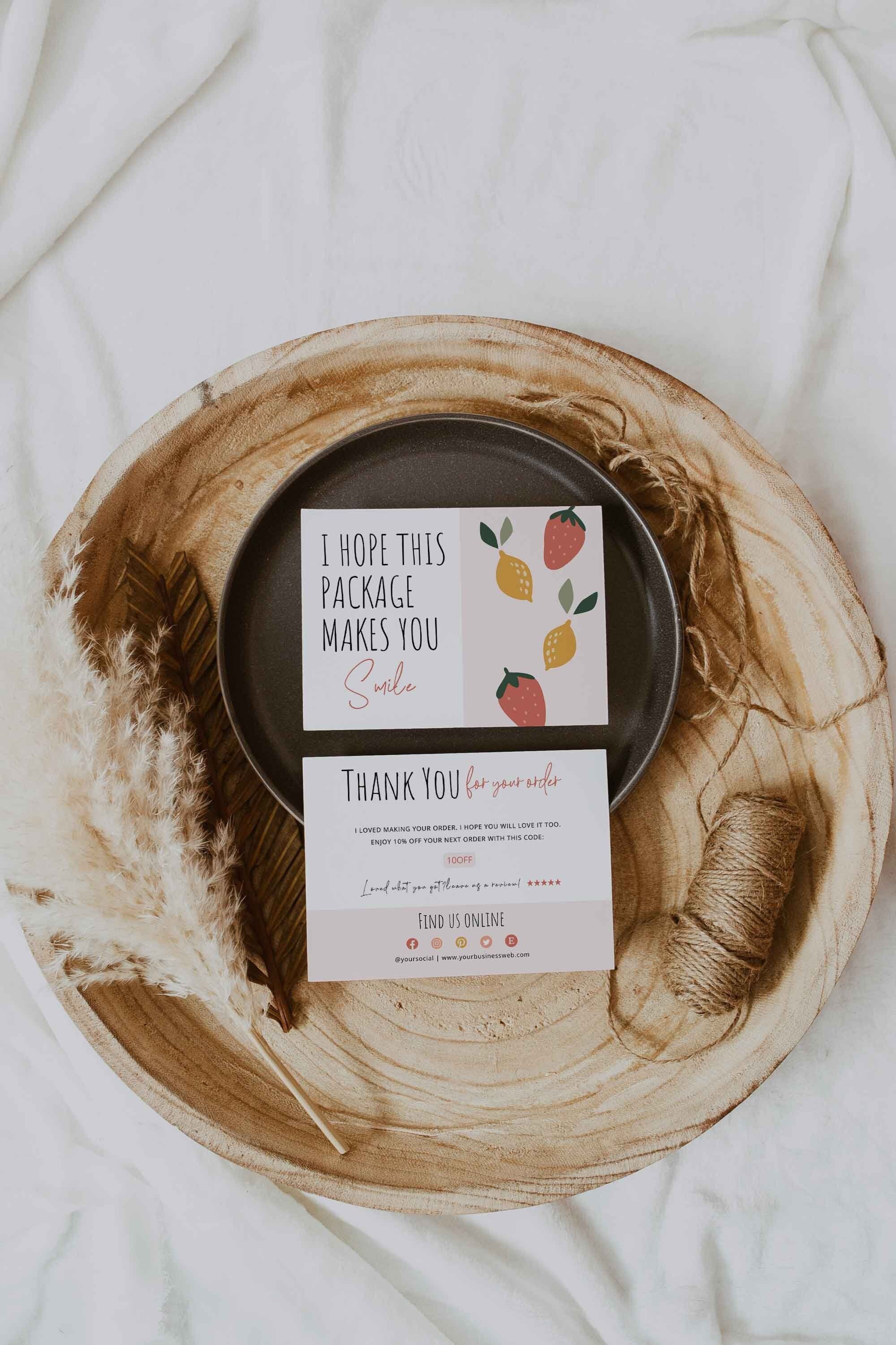 Lemon Business Thank You Template Summer Thank You Notes - Etsy