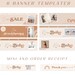 Boho Etsy Kit Retro Etsy Shop Banner Bundle Templates With Listing ...