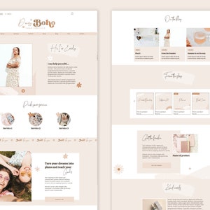 Wix Website Template - Wix Template for Creatives, Coaches, Virtual ...