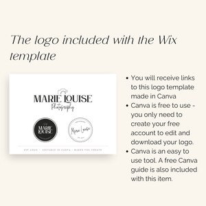 Wix Website Template Photographer, Sage Green, Elegant Wix Template ...