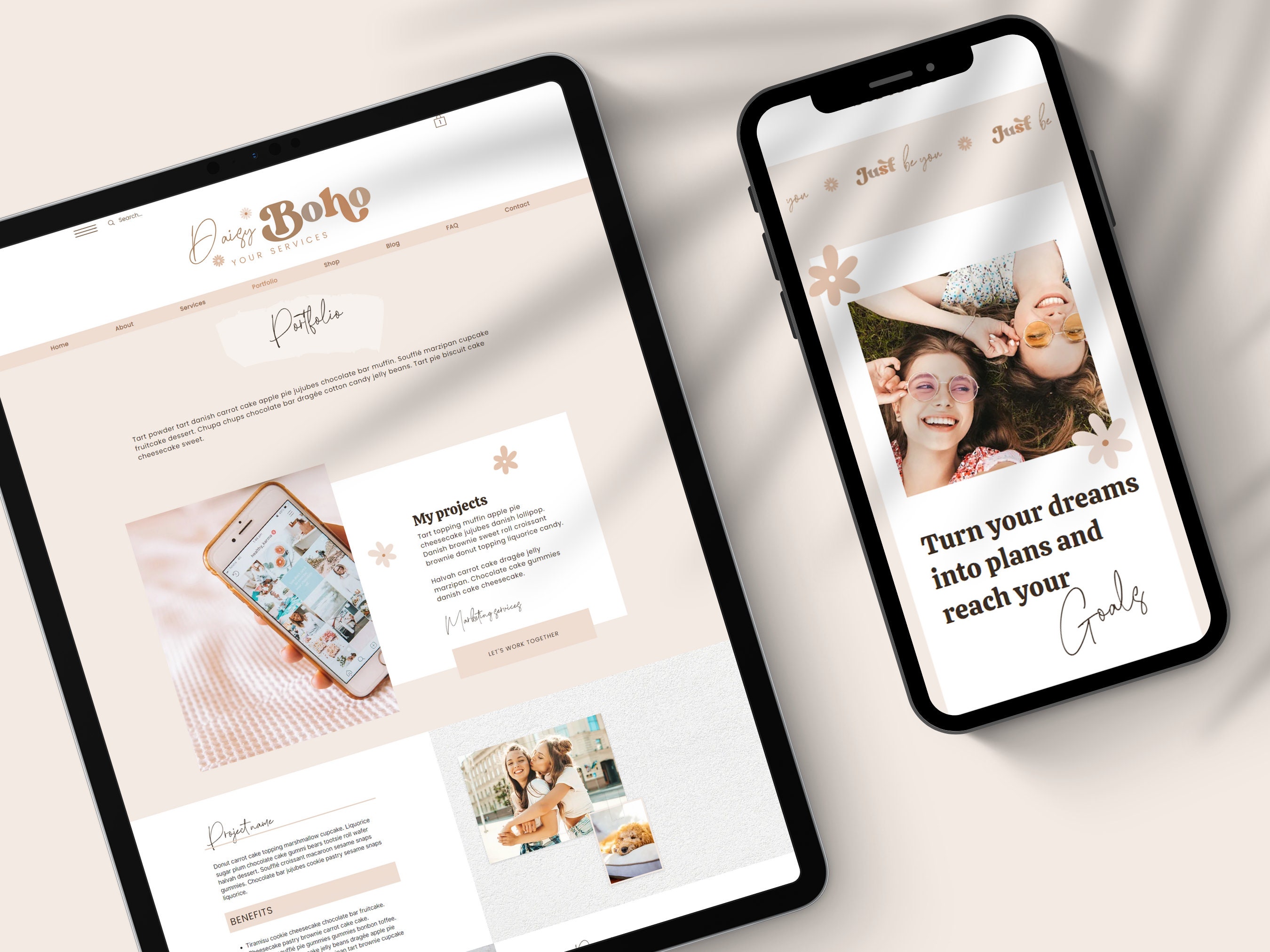 Wix Website Template - Wix Template for Creatives, Coaches, Virtual ...