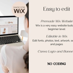 Wix Website Template - Wix Template for Creatives, Coaches, Virtual ...