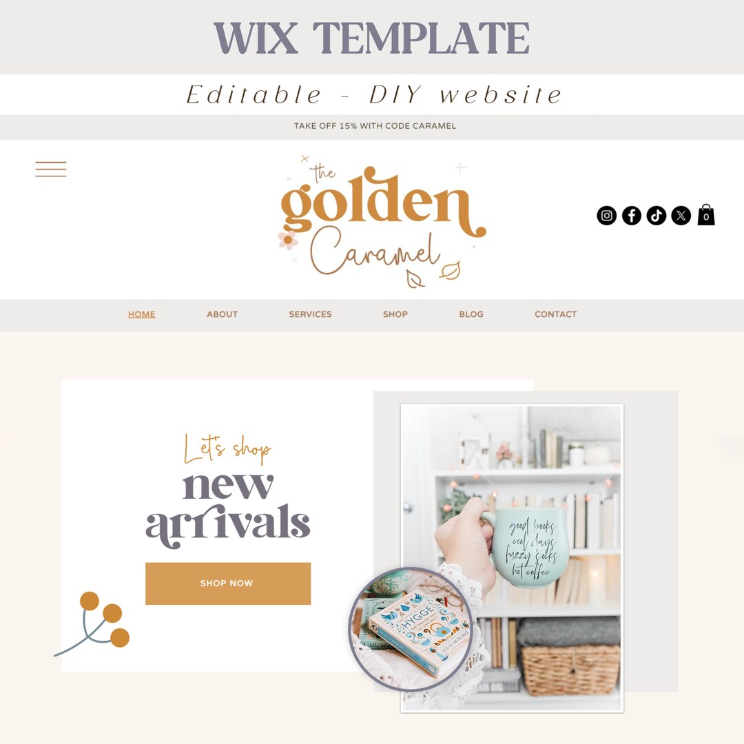 Wix Website Template - Wix Template - Wix Layout - Ecommerce - Blog ...