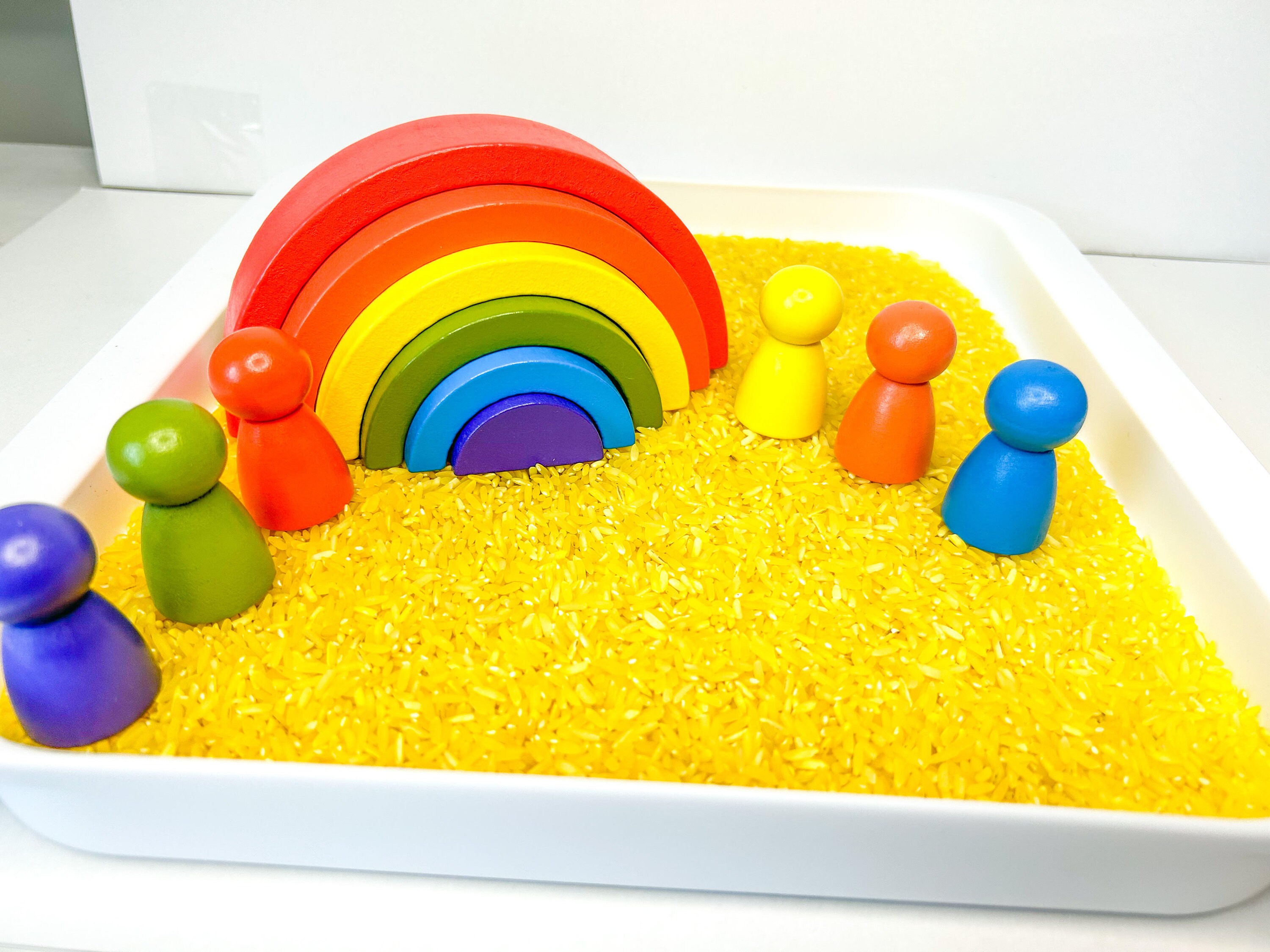 Rainbow Sensory Bin St. Pattys Day Sensory Bin Lucky Charm Sensory Bin ...