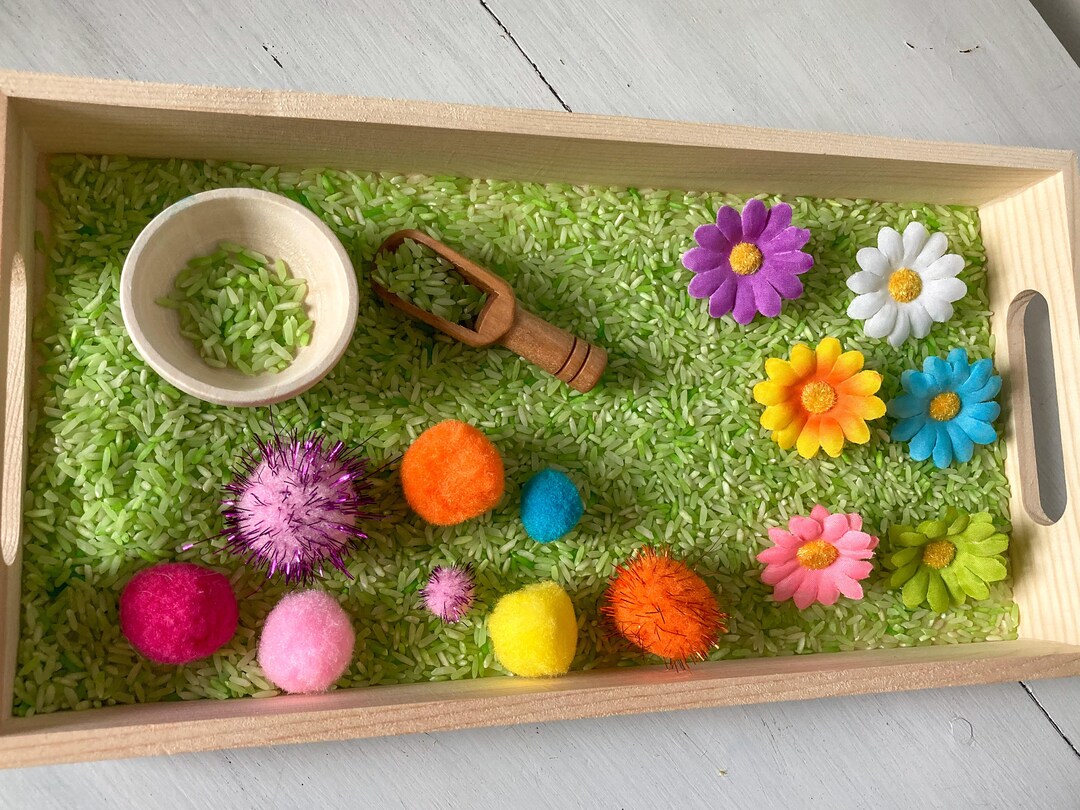 Spring Sensory Bin Spring Sensory Box Spring Loose Piece Box Flower ...