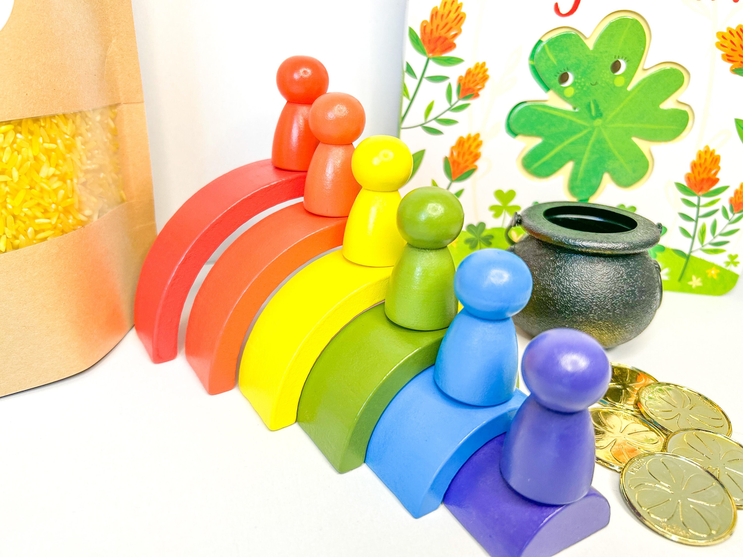 Rainbow Sensory Bin St. Pattys Day Sensory Bin Lucky Charm Sensory Bin ...