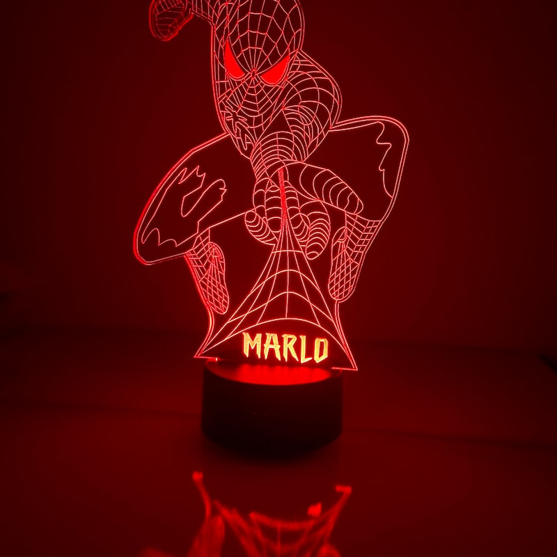 Spiderman Night Light - Etsy
