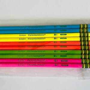 Personalized Neon School Pencils, 1st Day of School Gift, Let’s Start ...
