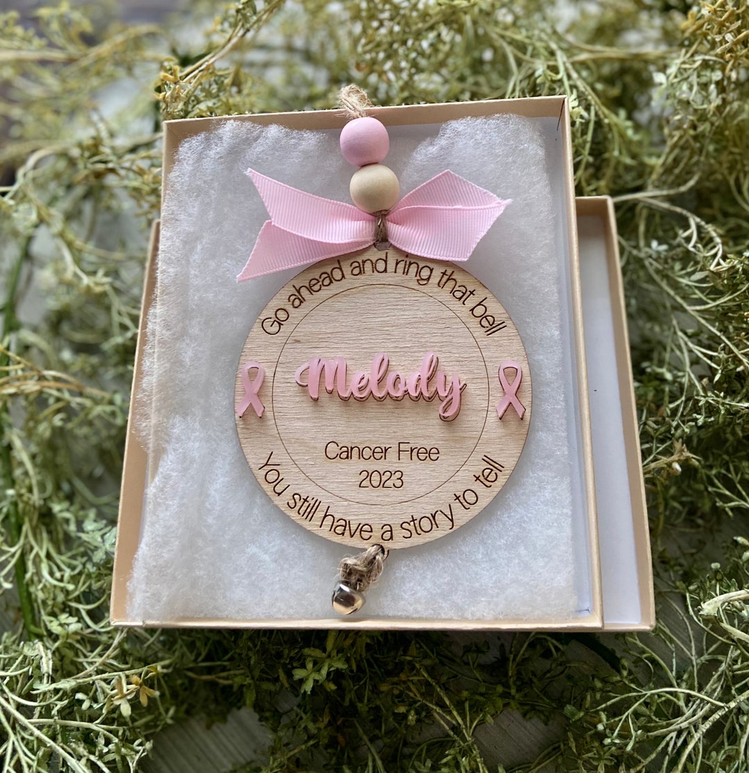 Personalized Breast Cancer Ornament, Cancer Awareness Ornament, Ring ...