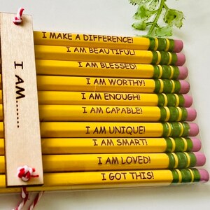 Affirmation Pencils, Personalized Affirmation Pencils, 1st Day of ...