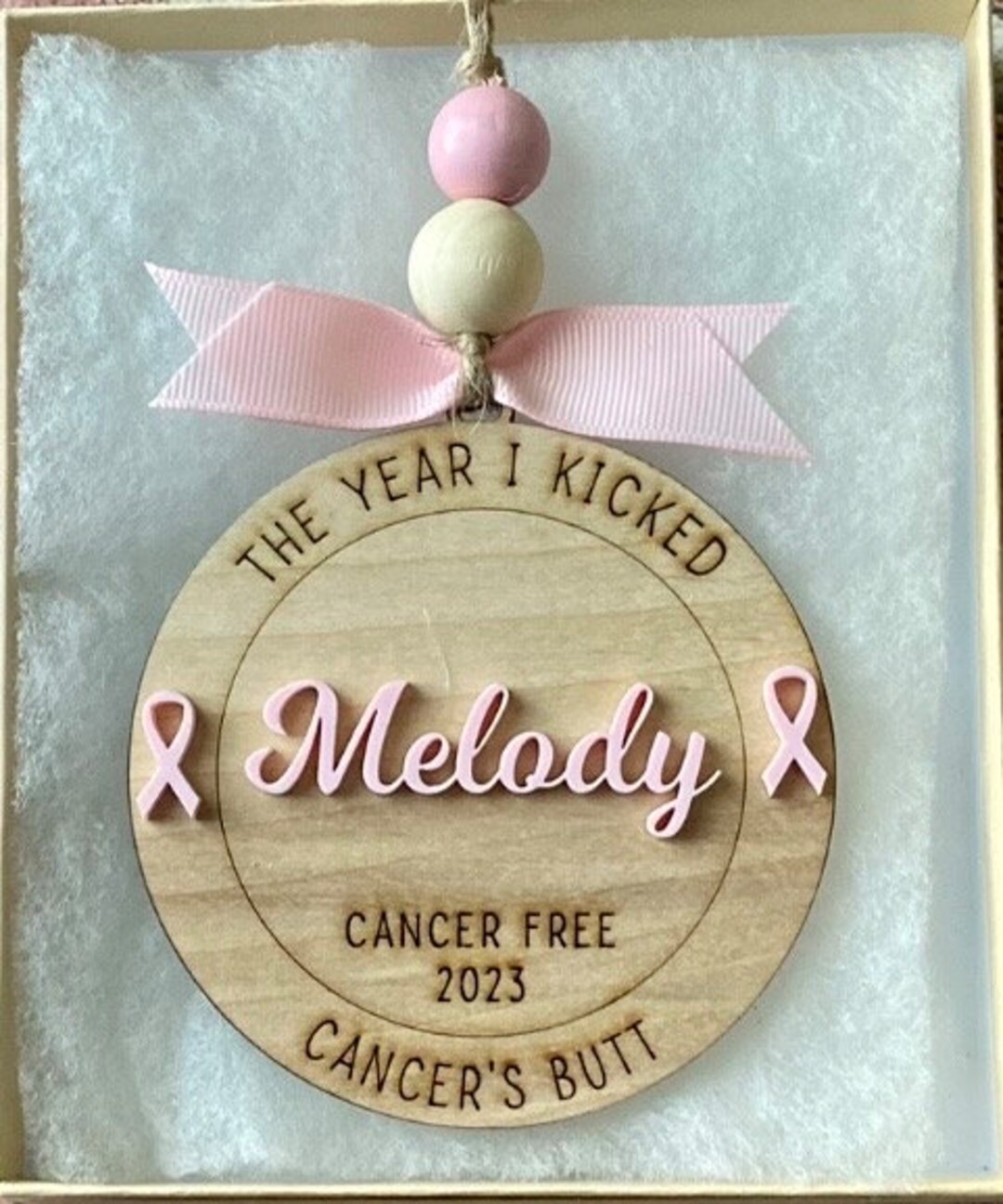 Cancer Awareness, Personalized Cancer Ornament, the Year I Kicked ...