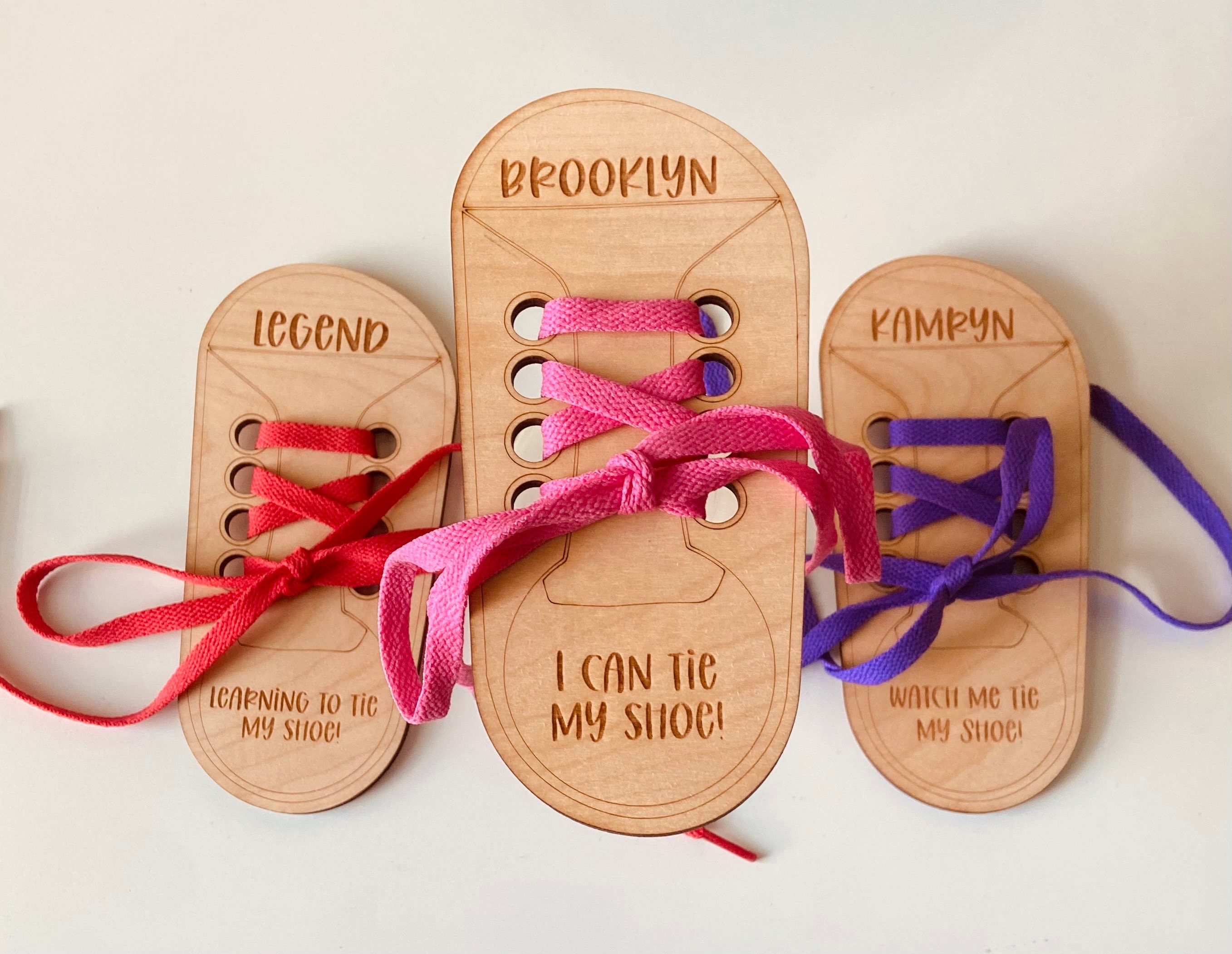 Shoe Tie Practice, Learn to Tie My Shoe, Personalized Shoe Tying ...