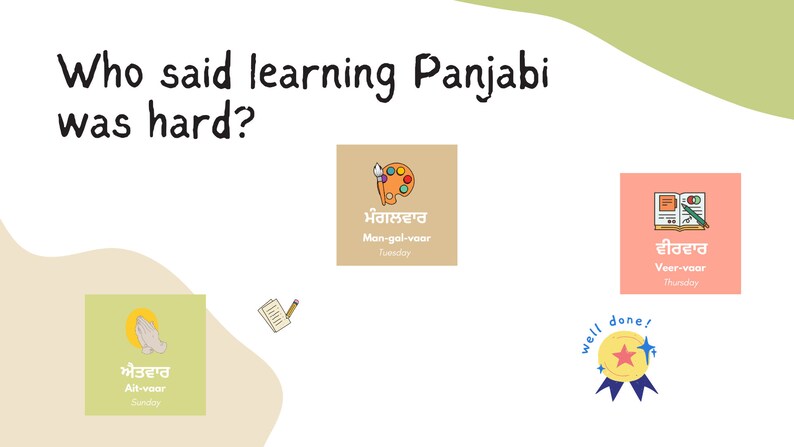 Punjabi Numbers Poster Pack Digital Poster Print Punjabi Numbers ...