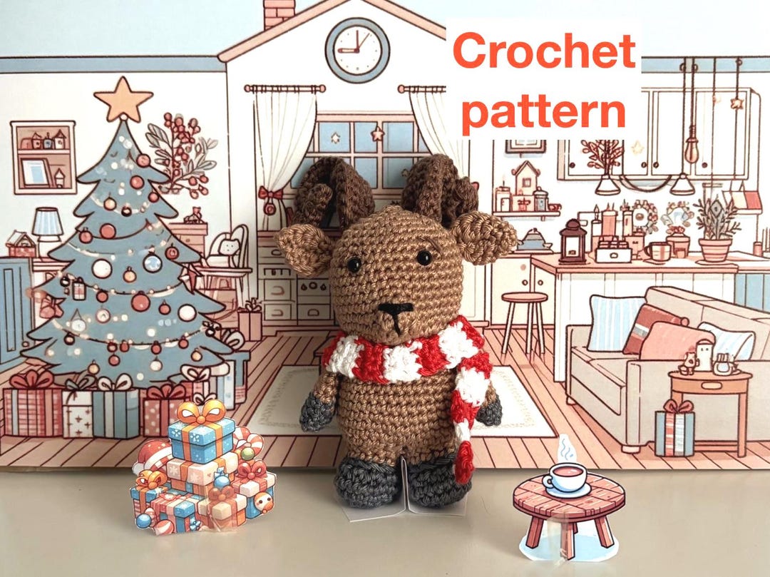 Christmas Goat Crochet Pattern - Etsy