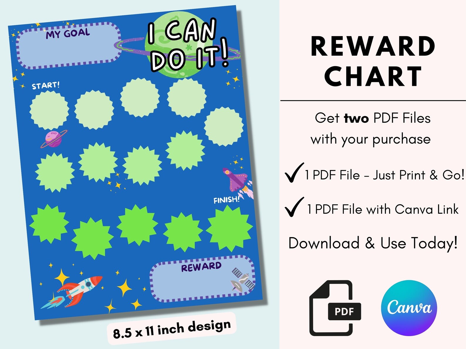 Reward Chart, Behavior Chart, Kids Reward Chart, Printable Reward Chart ...