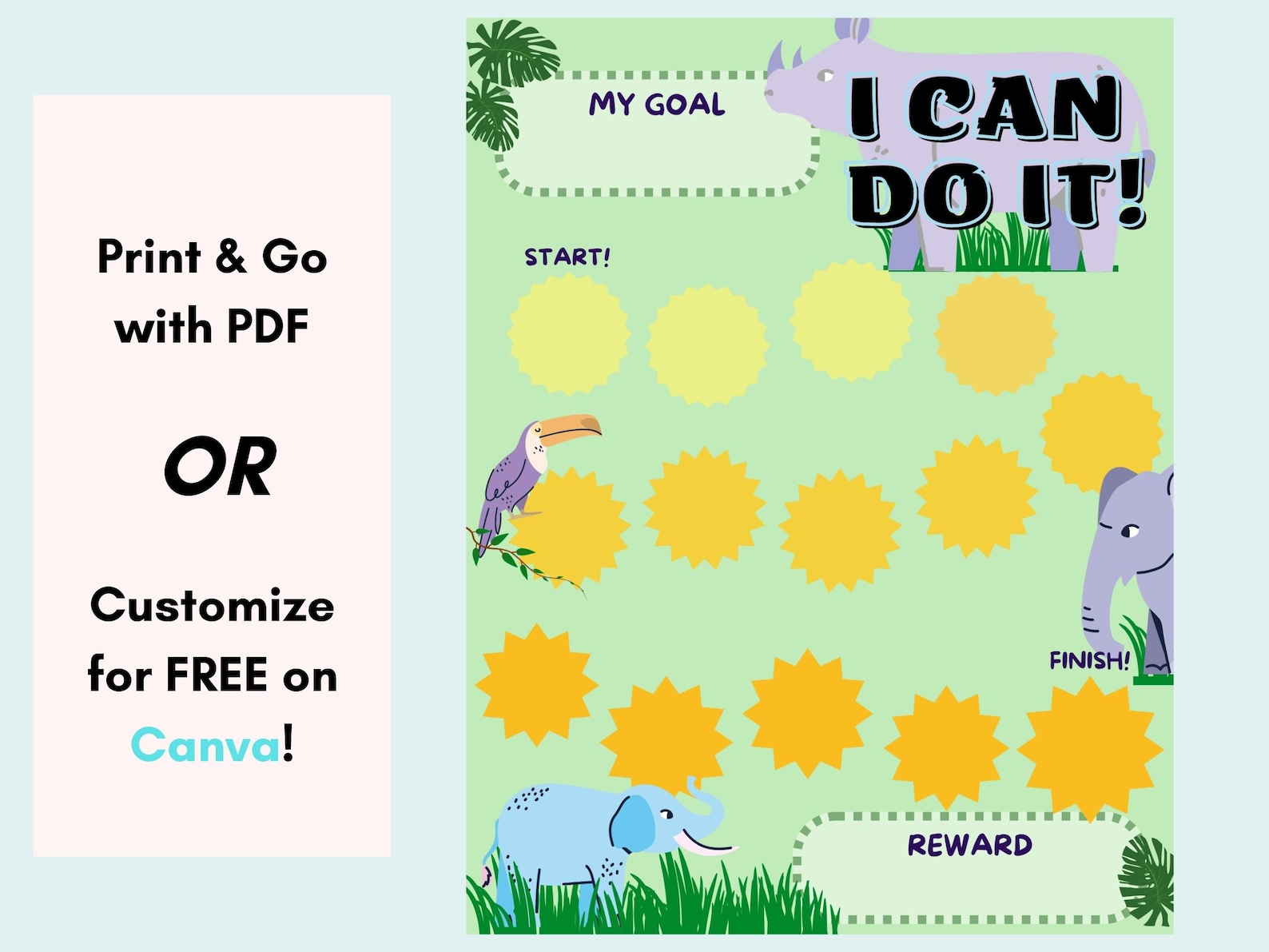 Reward Chart Behavior Chart Kids Reward Chart Printable | Etsy