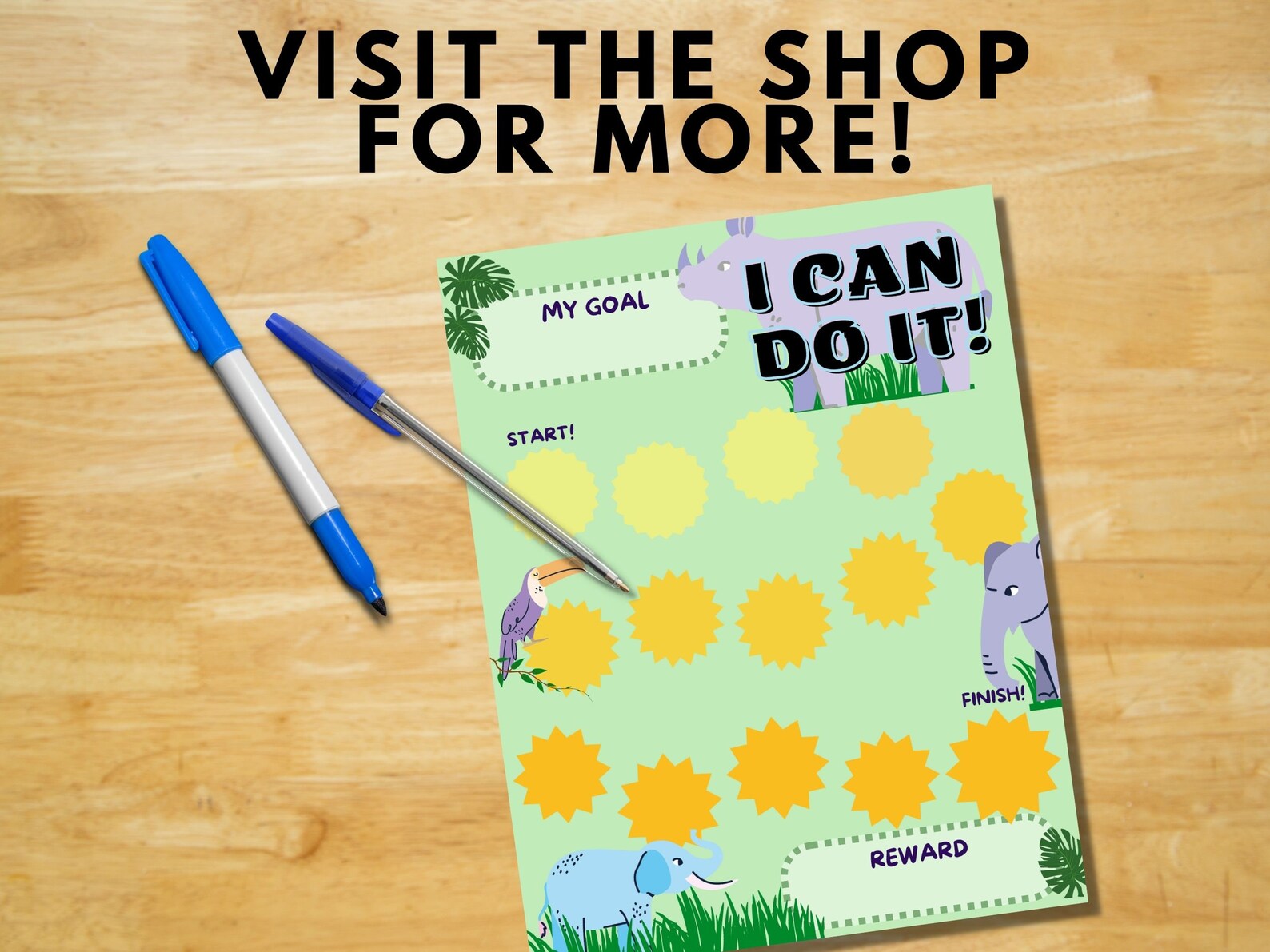 Reward Chart Behavior Chart Kids Reward Chart Printable | Etsy