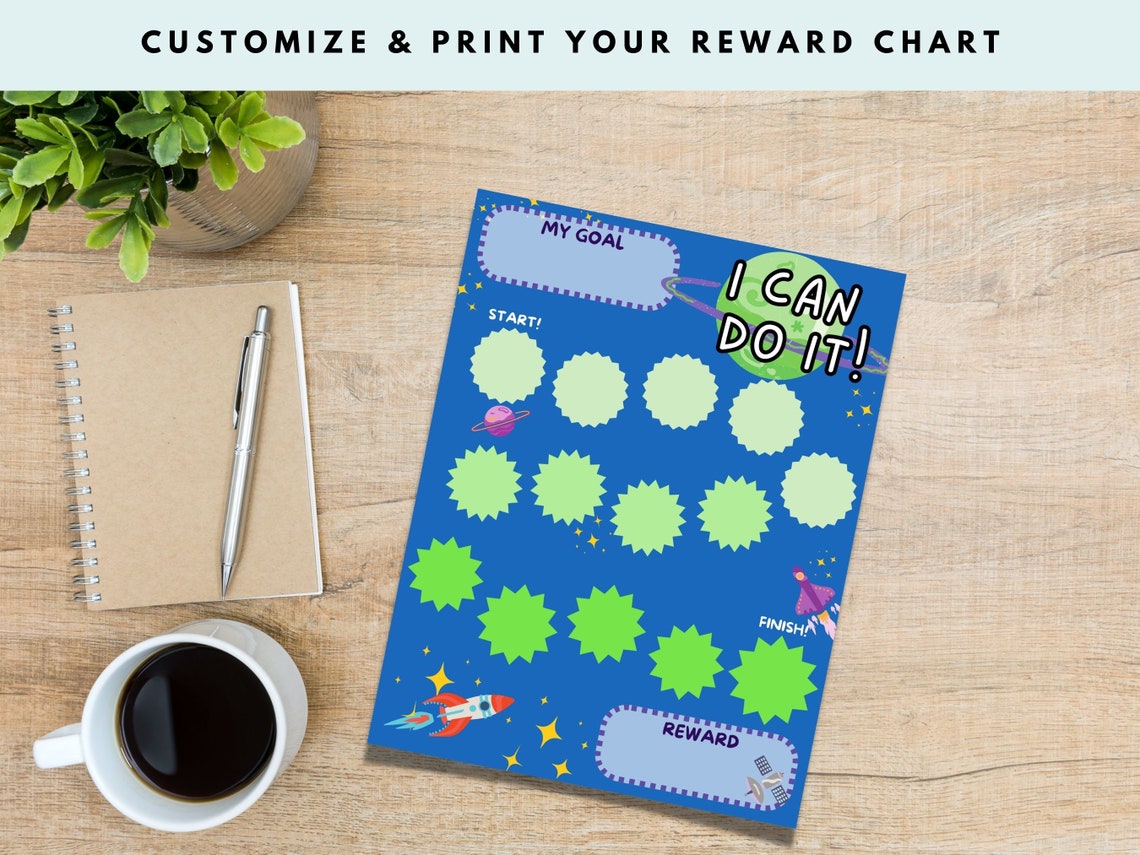 Reward Chart Behavior Chart Kids Reward Chart Printable - Etsy
