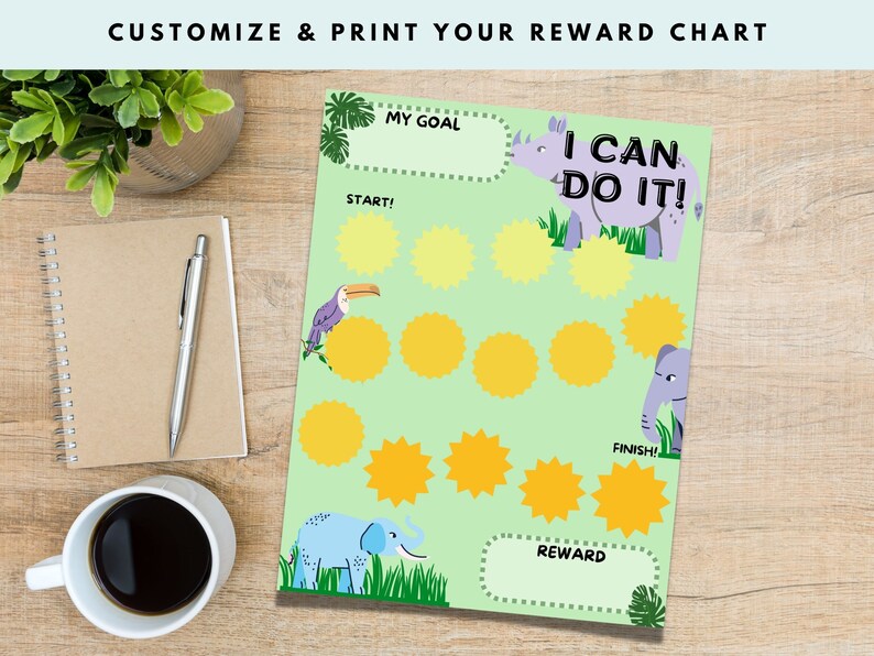 Reward Chart, Behavior Chart, Kids Reward Chart, Printable Reward Chart ...