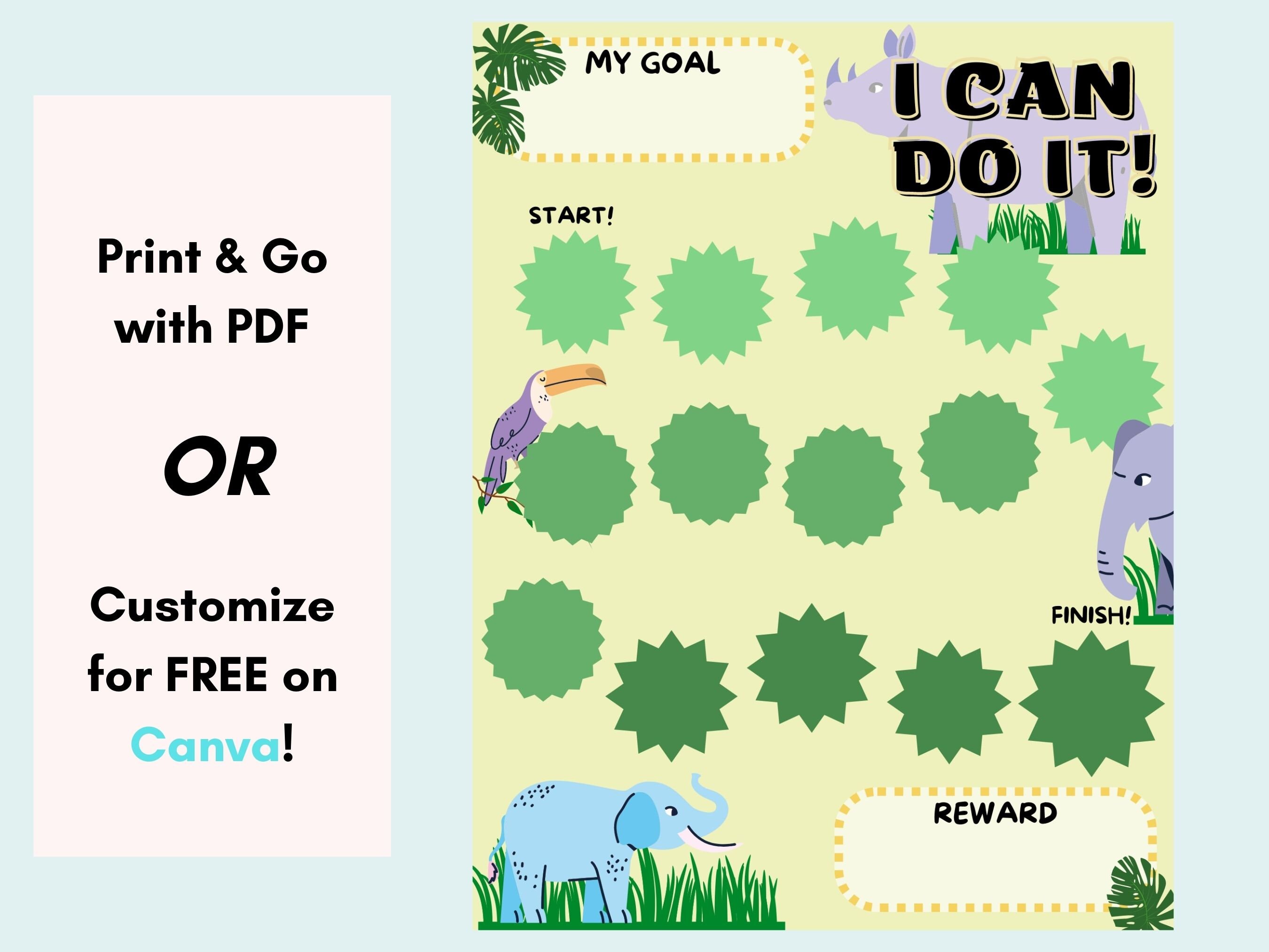 Reward Chart, Behavior Chart, Kids Reward Chart, Printable Reward Chart ...