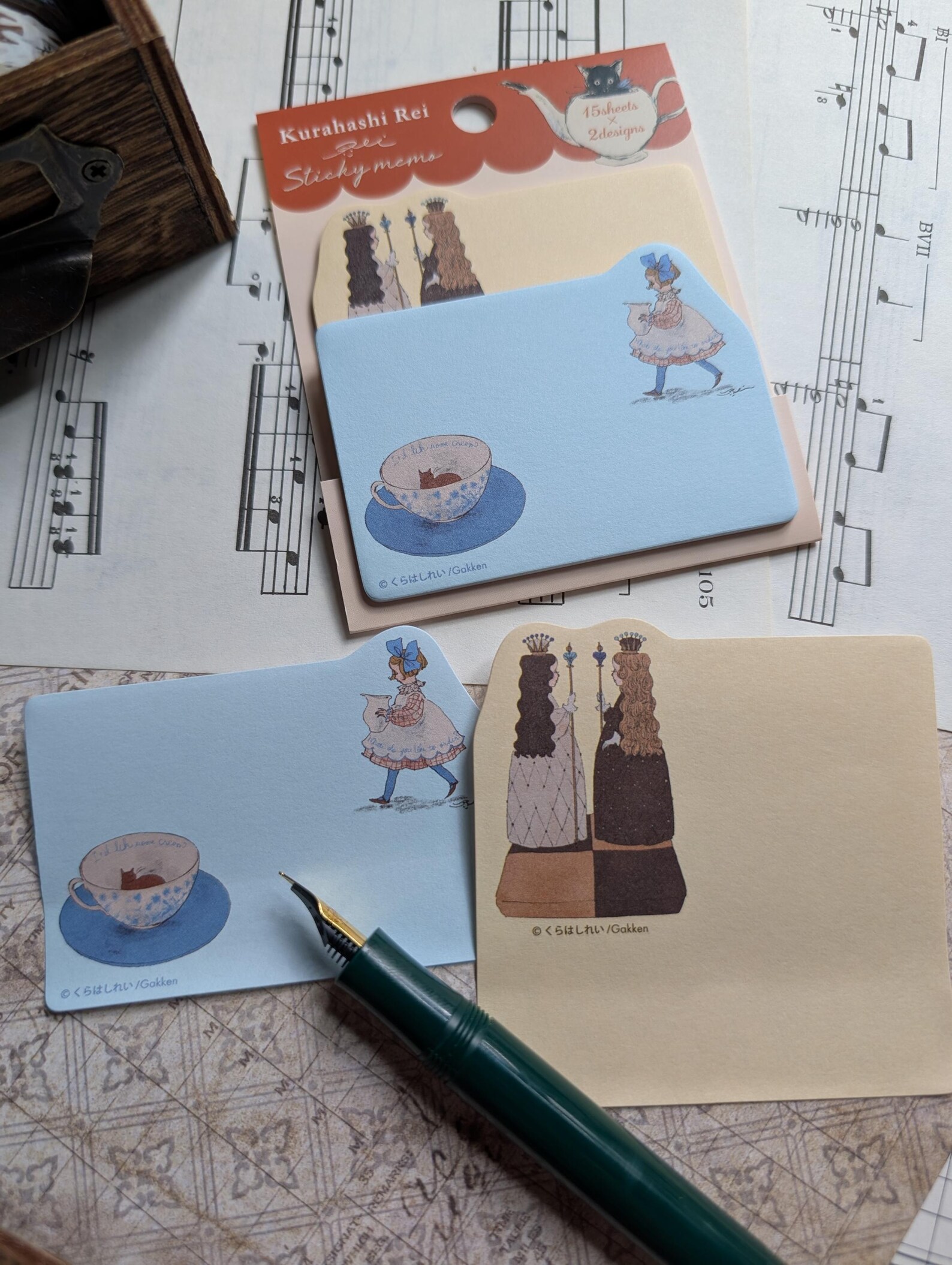 Die-cut Sticky Notes: Afternoon Tea & Ice Cream - Kurahatorei - Etsy