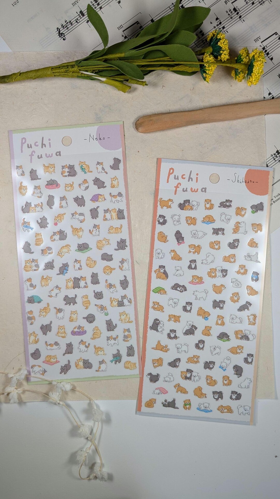 Mindwave Pucho Fuwa Tiny Sticker Sheet L Tiny Stickers L Cat Stickers L ...