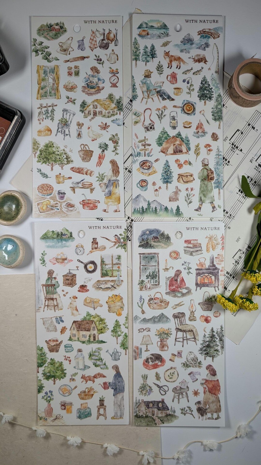 Mindwave With Nature Sticker Sheet L Stickers for Journaling L Planner ...
