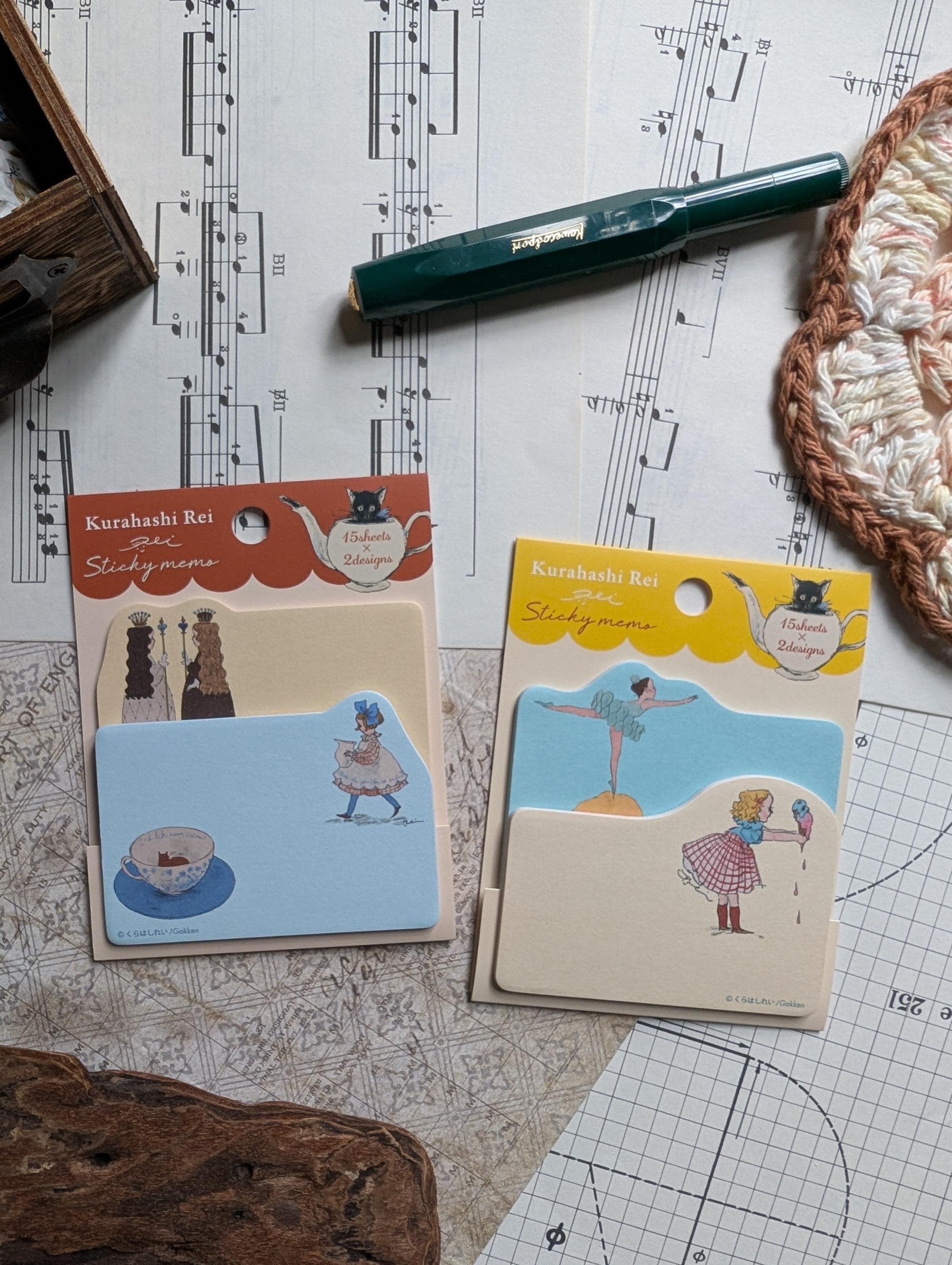 Die-cut Sticky Notes: Afternoon Tea & Ice Cream - Kurahatorei - Etsy