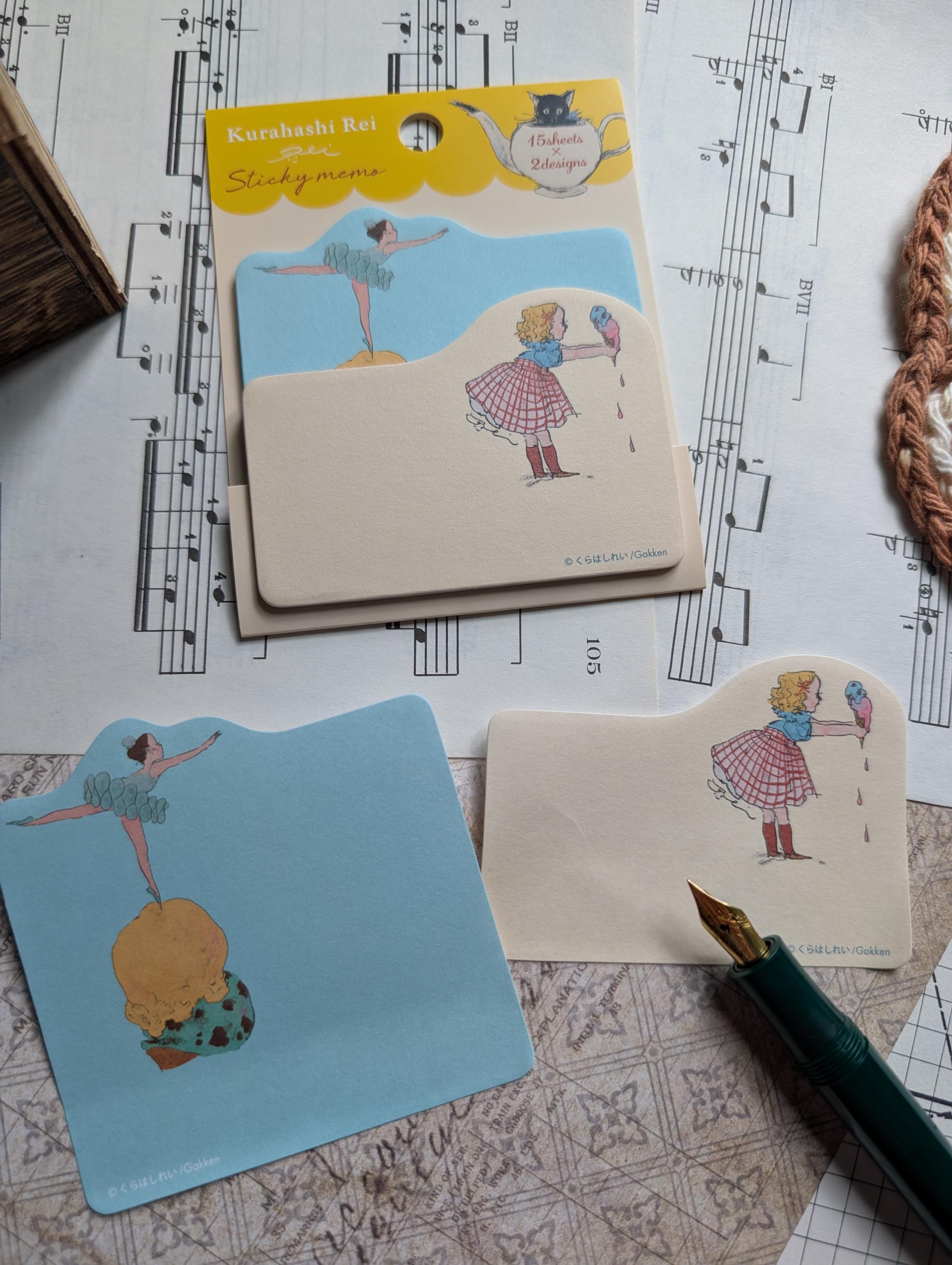 Die-cut Sticky Notes: Afternoon Tea & Ice Cream - Kurahatorei - Etsy