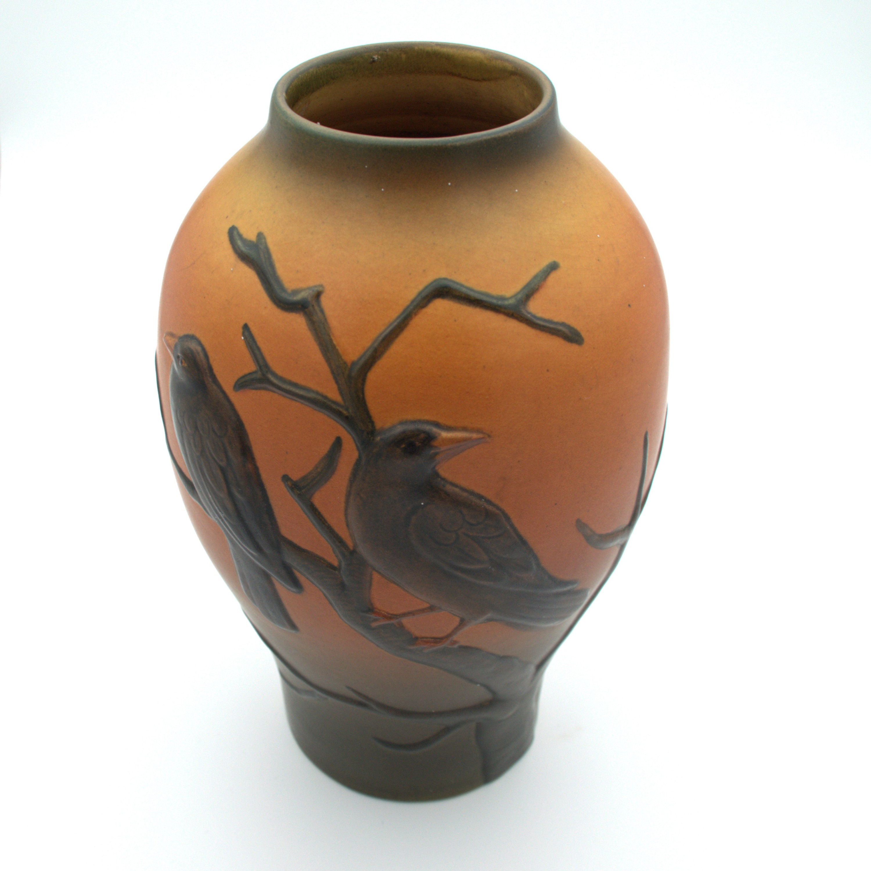 PIE Peter Ipsen Enke Danish Art Pottery Blackbird Vase - Etsy