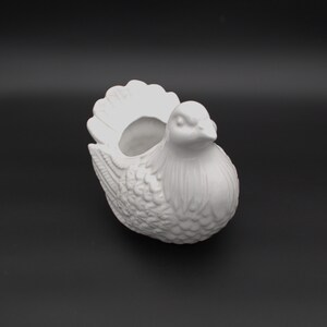 Vintage SUBTIL Ceramic Pigeon Planter | White Ceramic Planter | Dove ...