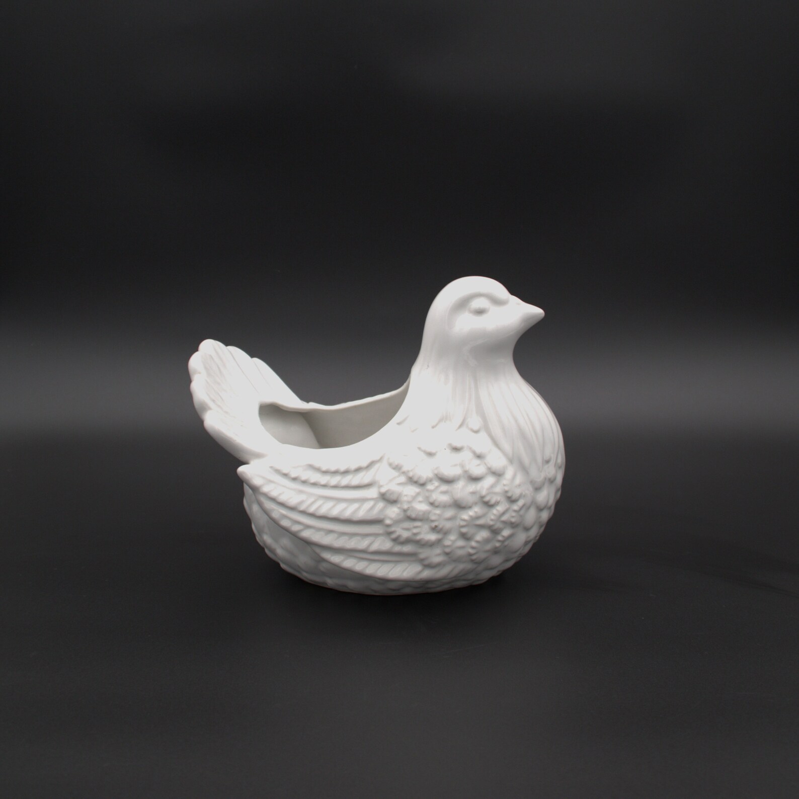 Vintage SUBTIL Ceramic Pigeon Planter | White Ceramic Planter | Dove ...