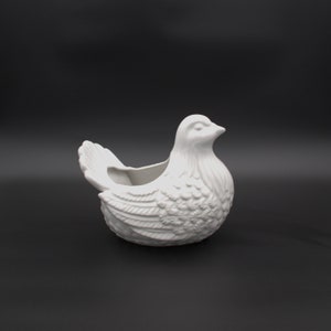 Vintage SUBTIL Ceramic Pigeon Planter | White Ceramic Planter | Dove ...