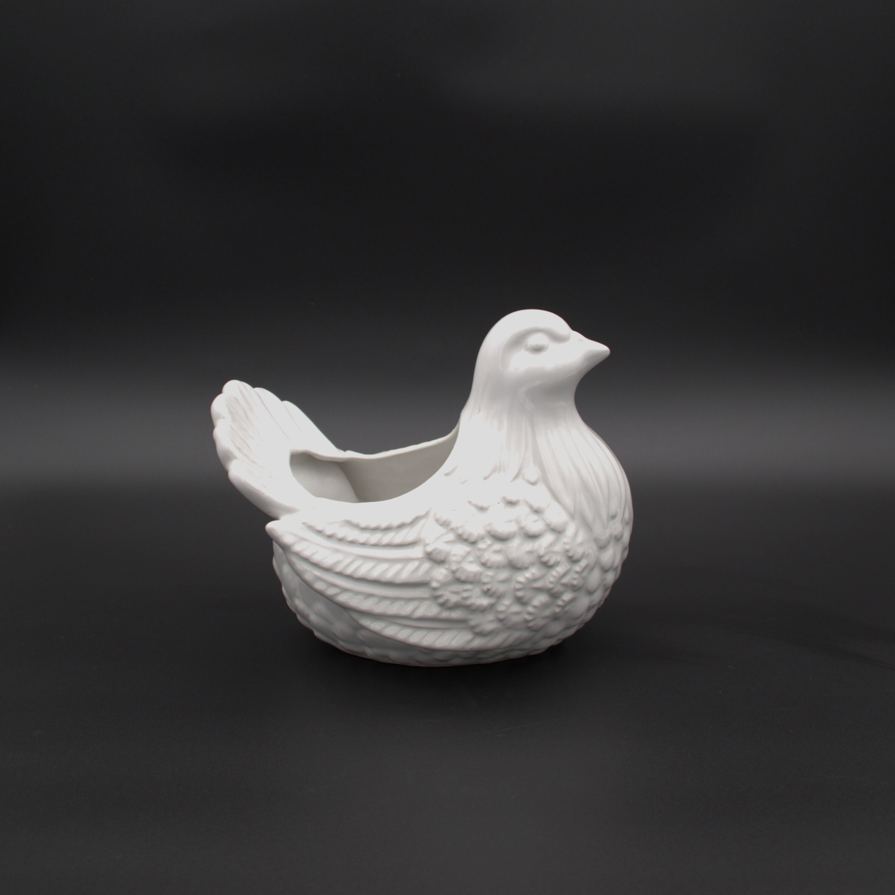 Vintage SUBTIL Ceramic Pigeon Planter | White Ceramic Planter | Dove ...