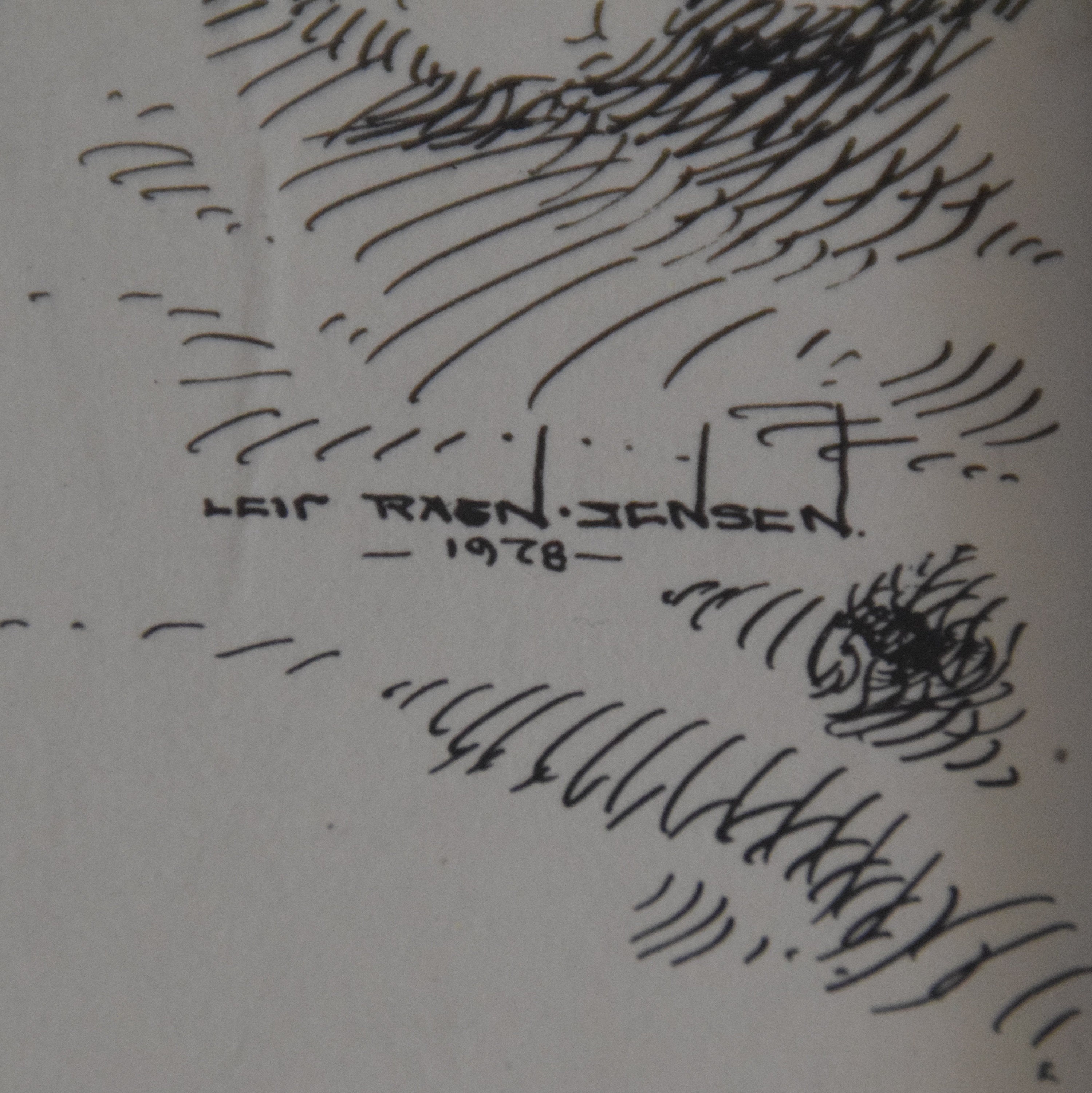 1978 Leif Ragn Jensen Litograph of a Hunting Scene | Danish Illustrator ...