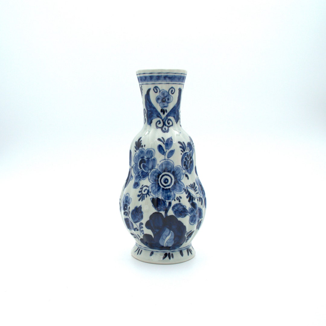 Vintage Delft Blue & White Vase | Marked Koninklijk Delft Royal Holland ...