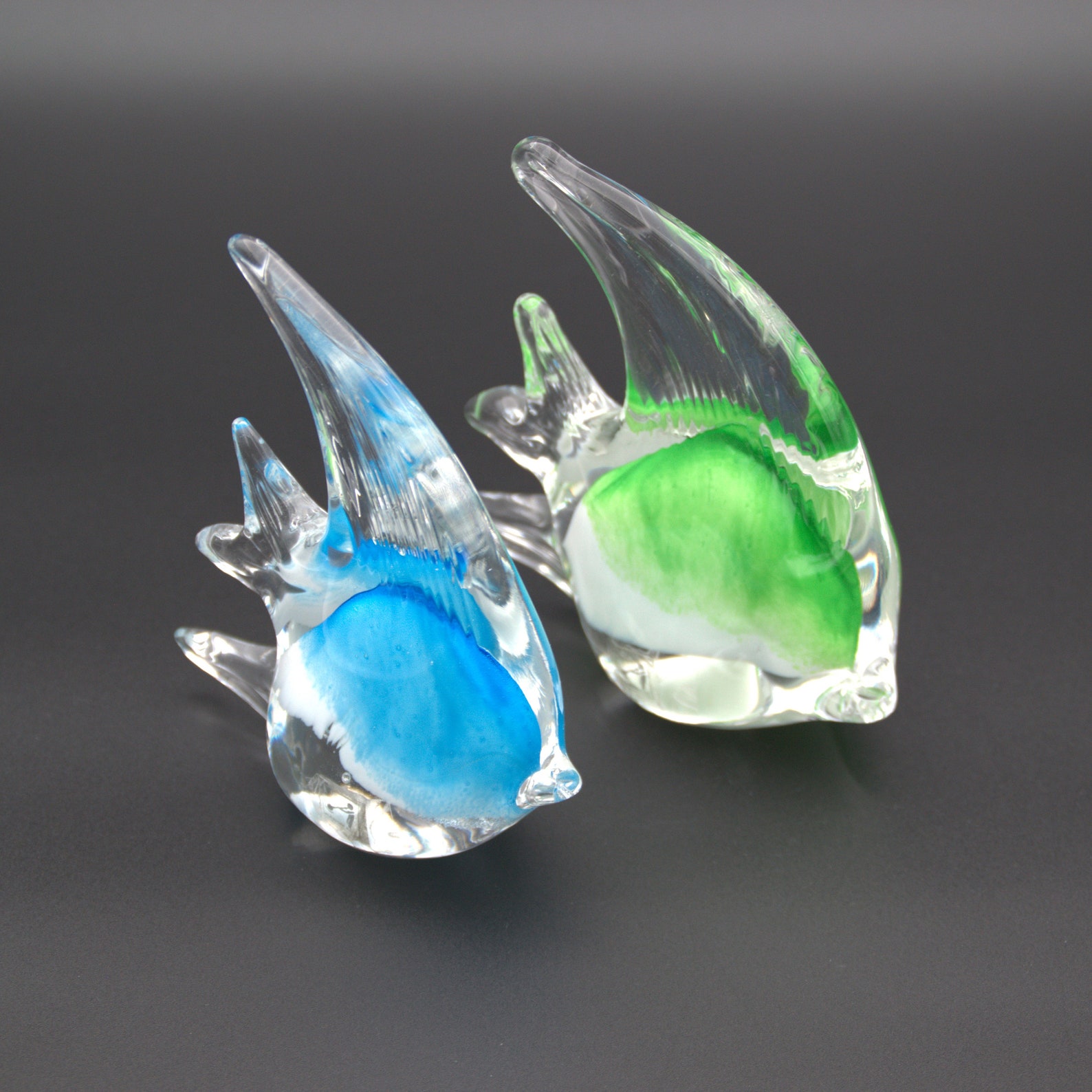 Vintage LEONARDO Art Glass | Puffer Fish Art Glass | Clear Glass ...