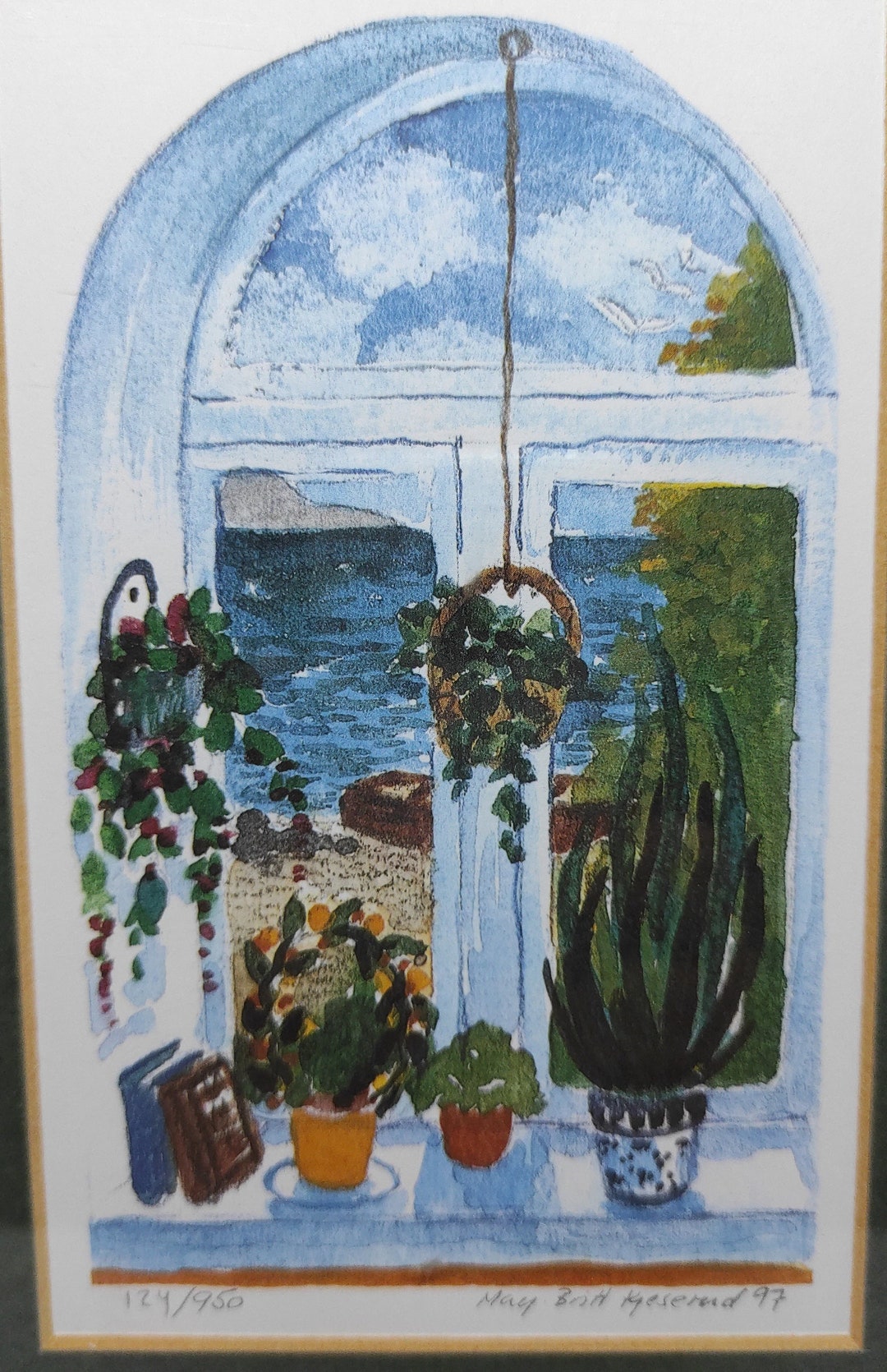 Litograph by May Britt Kjeserud | Vintage Lito | Artist Signed | Famous ...