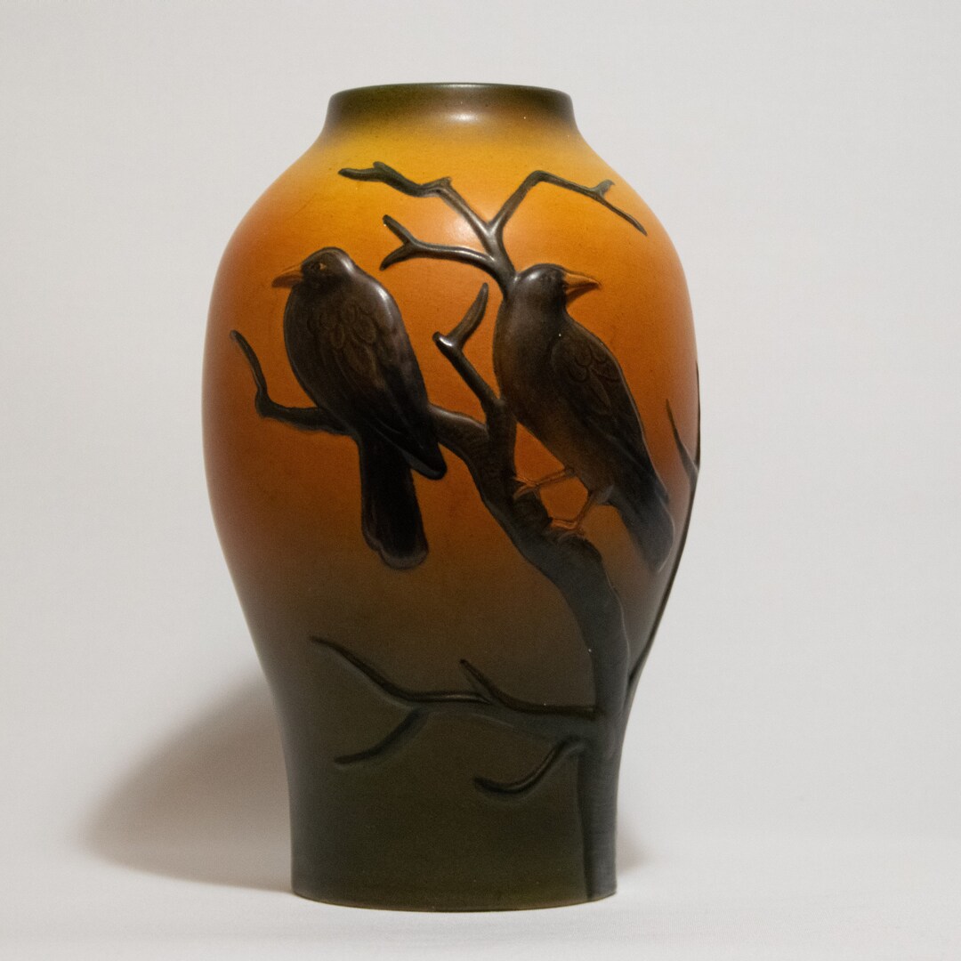 PIE Peter Ipsen Enke Danish Art Pottery Blackbird Vase - Etsy