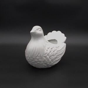 Vintage SUBTIL Ceramic Pigeon Planter | White Ceramic Planter | Dove ...
